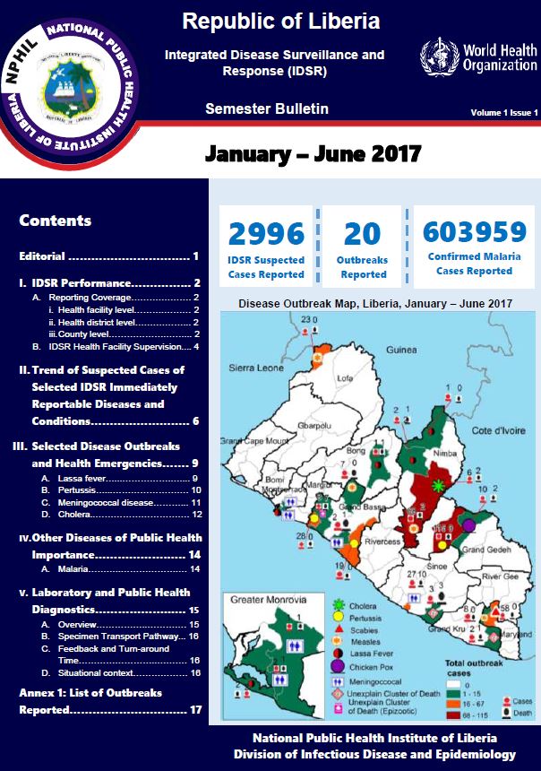 Liberia Integrated Disease Surveillance and Response (IDSR) Semester ...