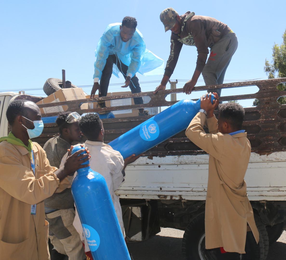WHO donates 3,000 oxygen cylinders to the Ethiopian Public Health ...