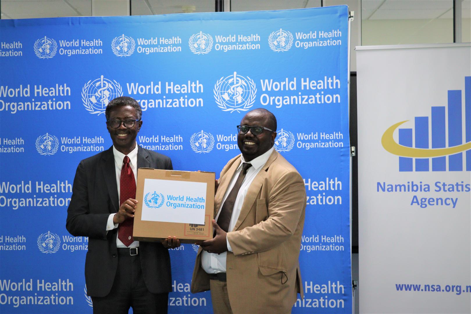 WHO donated laptops to the Namibia Statistics Agency to produce its ...