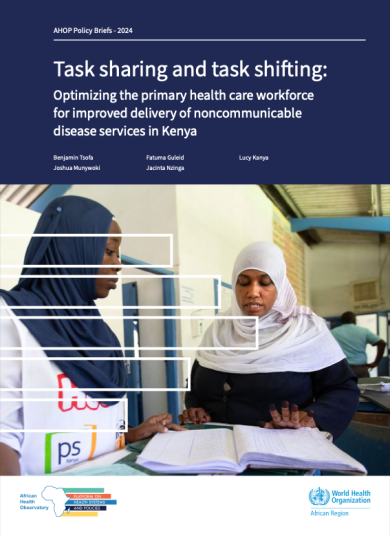 Task sharing and task shifting: optimizing the primary health care ...